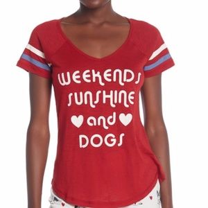 PJ Salvage | Tops | Pj Salvage Graphic Vneck Tshirt | Poshmark